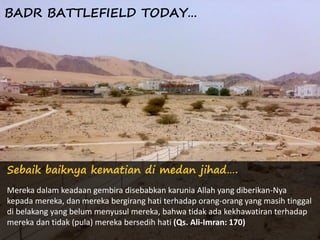 GREAT BATTLE OF BADR - Perang Badar | PPTX