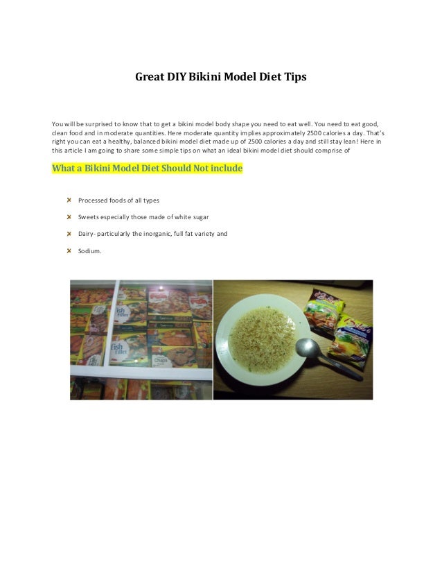 Great Diy Bikini Model Diet Tips