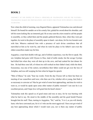 Great Books of The Western Tradition - Homer - The Odyssey | PDF
