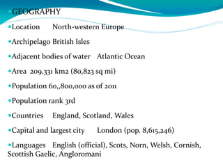 Great Britain Literature | PPT