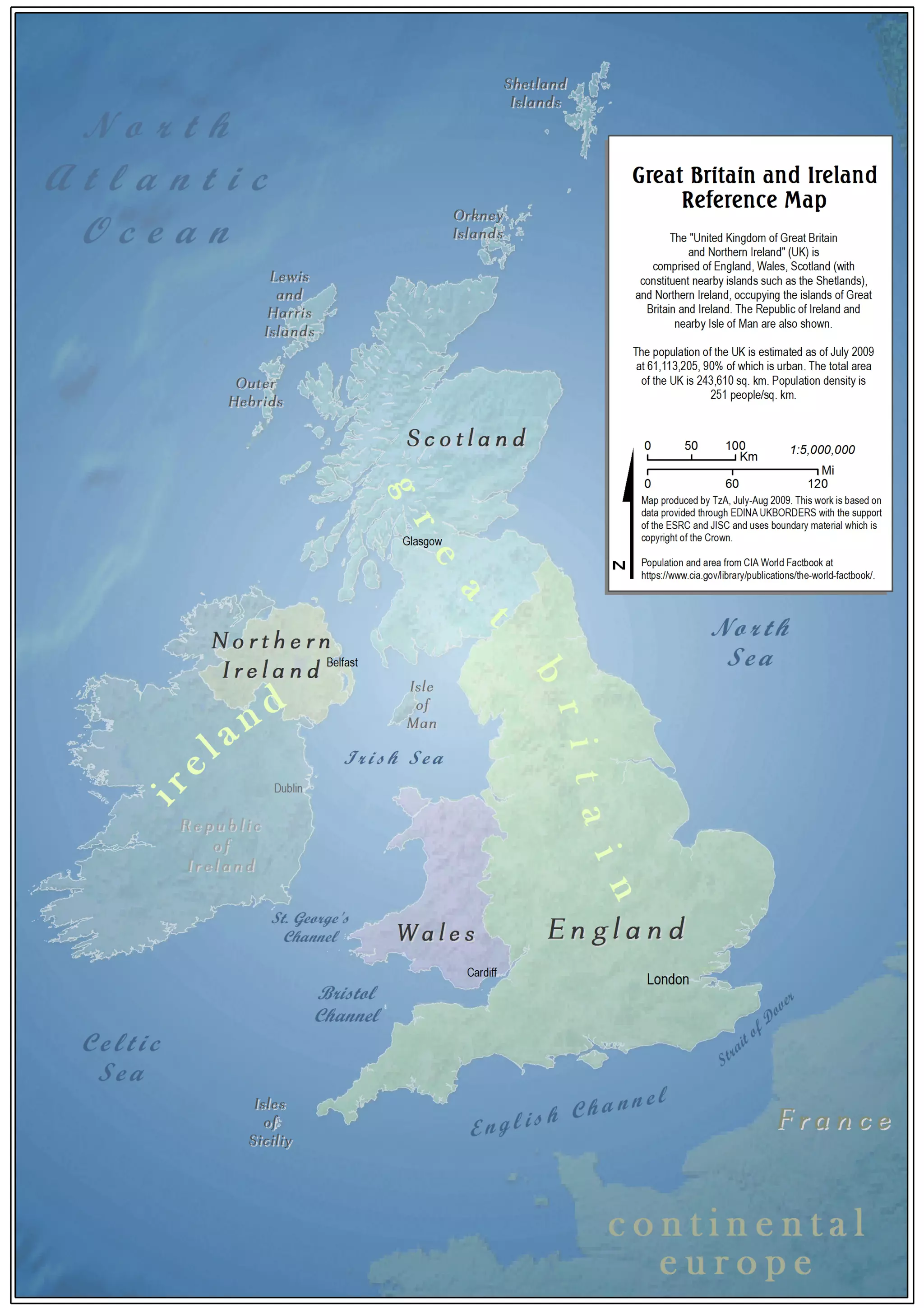 Great Britain & Ireland Reference Map | PDF