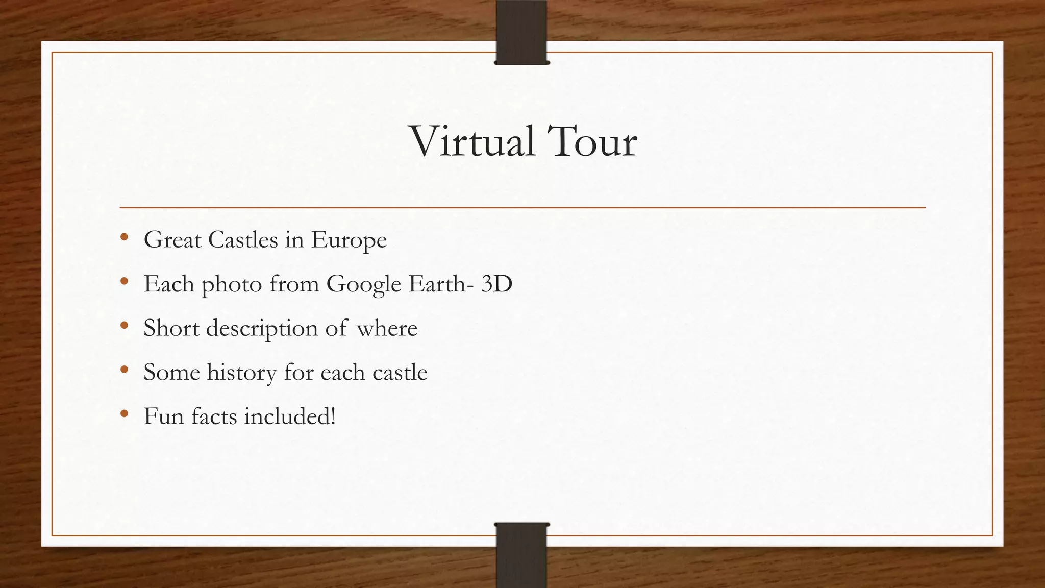 Great castles of europe | PPT