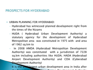Great Cities Case Study Hyderabad | PPT