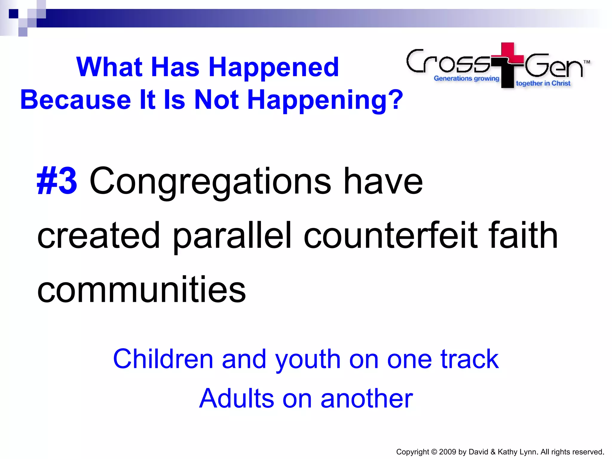 Great cross+generational activities for great ministry | PPT