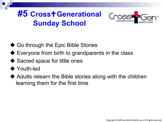 Great cross+generational activities for great ministry | PPT