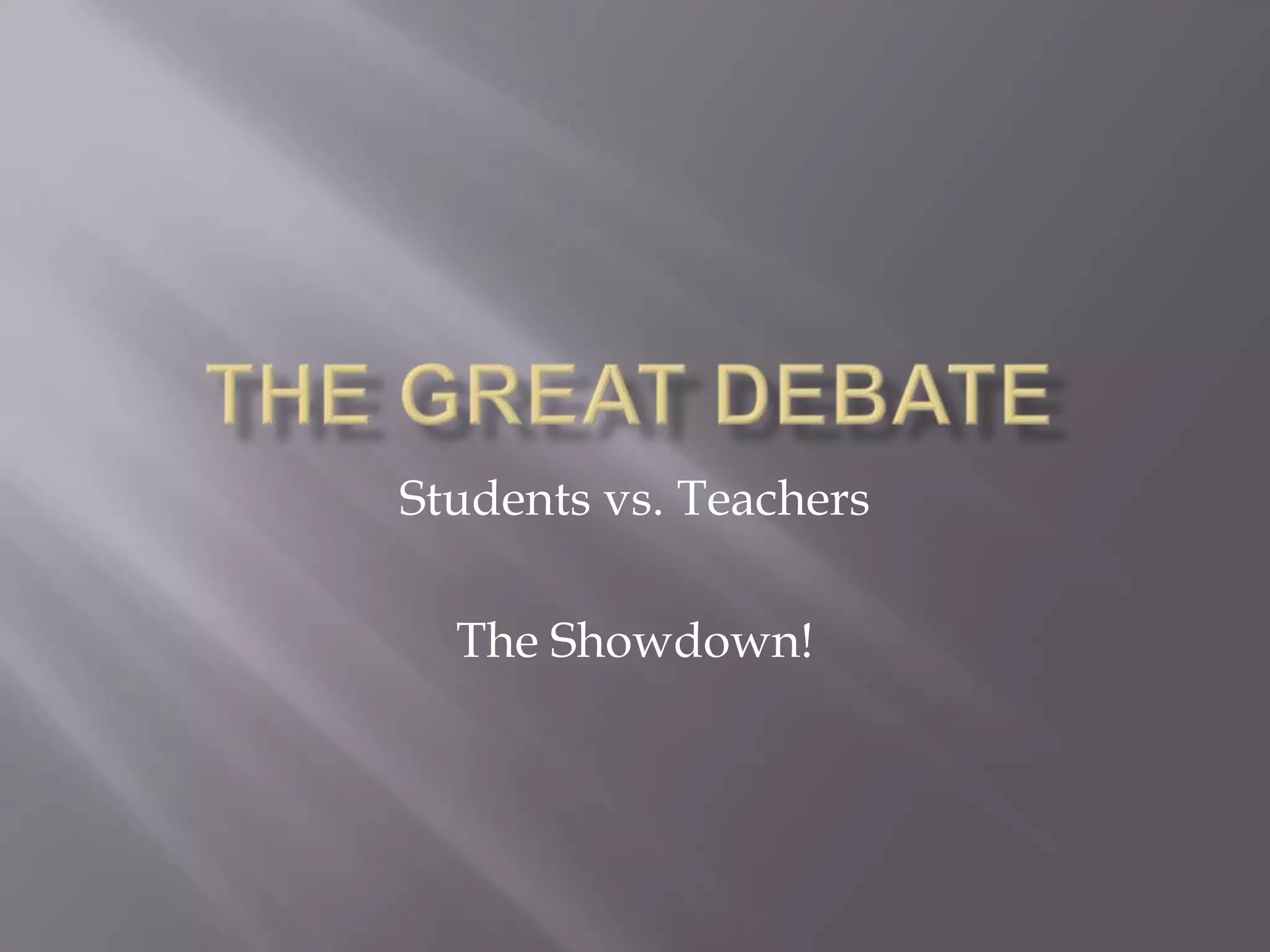 Great debate scaffold lesson 4 | PPTX
