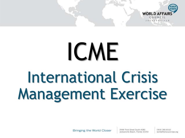 International Crisis Management Exercise | PPT