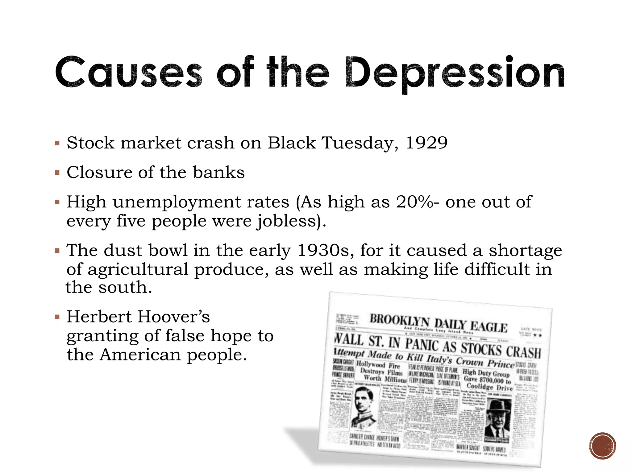 The Great depression | PPT