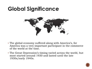 The Great depression | PPTX