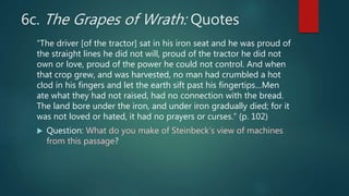 HUM16: Arts & Ideas Steinbeck & the Great Depression | PPTX