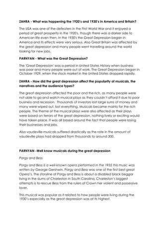 Research into Great Depression | PDF