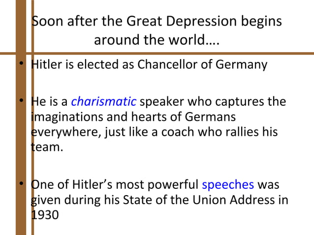 Great depression and hitler | PPT