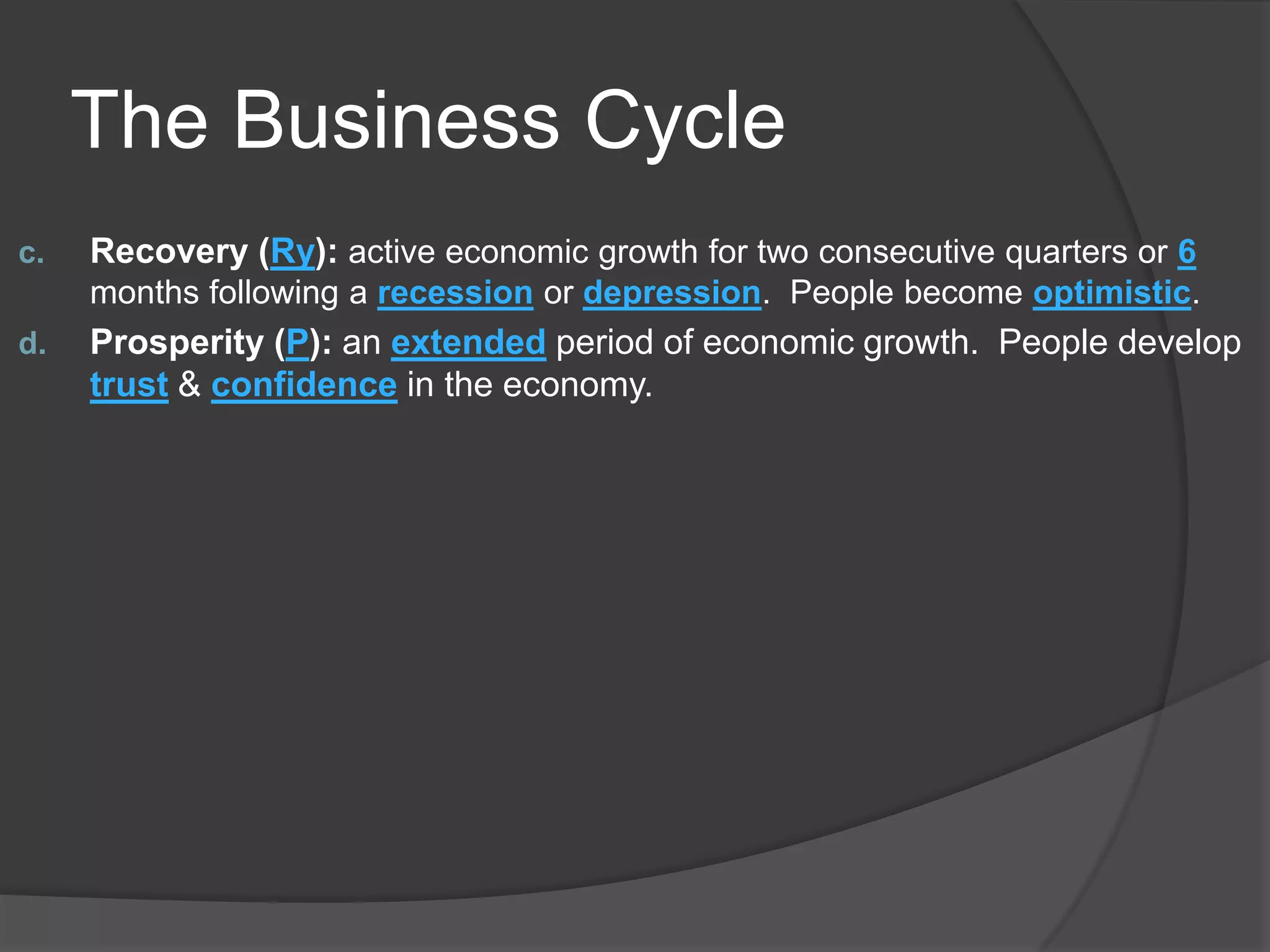 Great Depression Business Cycle Notes | PPT