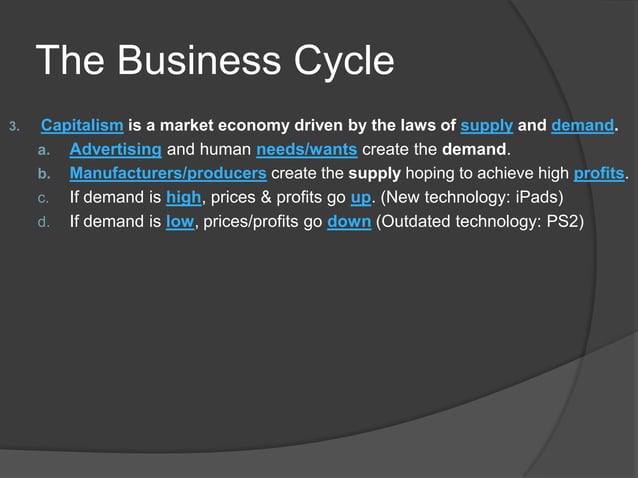 Great Depression Business Cycle Notes | PPT