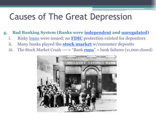 Causes of the Great Depression | PPT