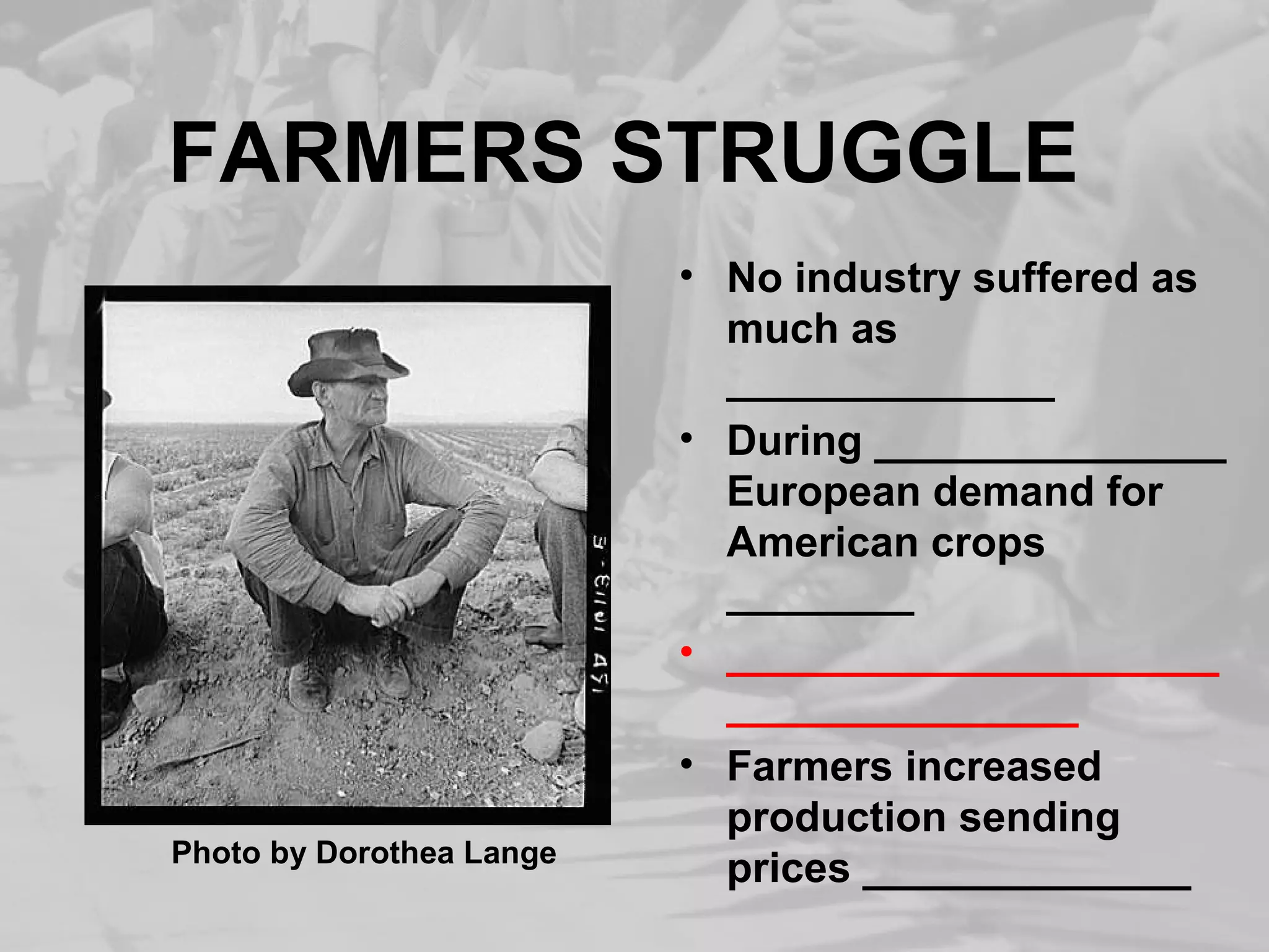 Great depression fill in the blank | PPT