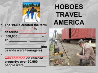 Great depression fill in the blank | PPT