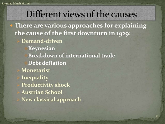 Great depression & financial crisis | PPTX
