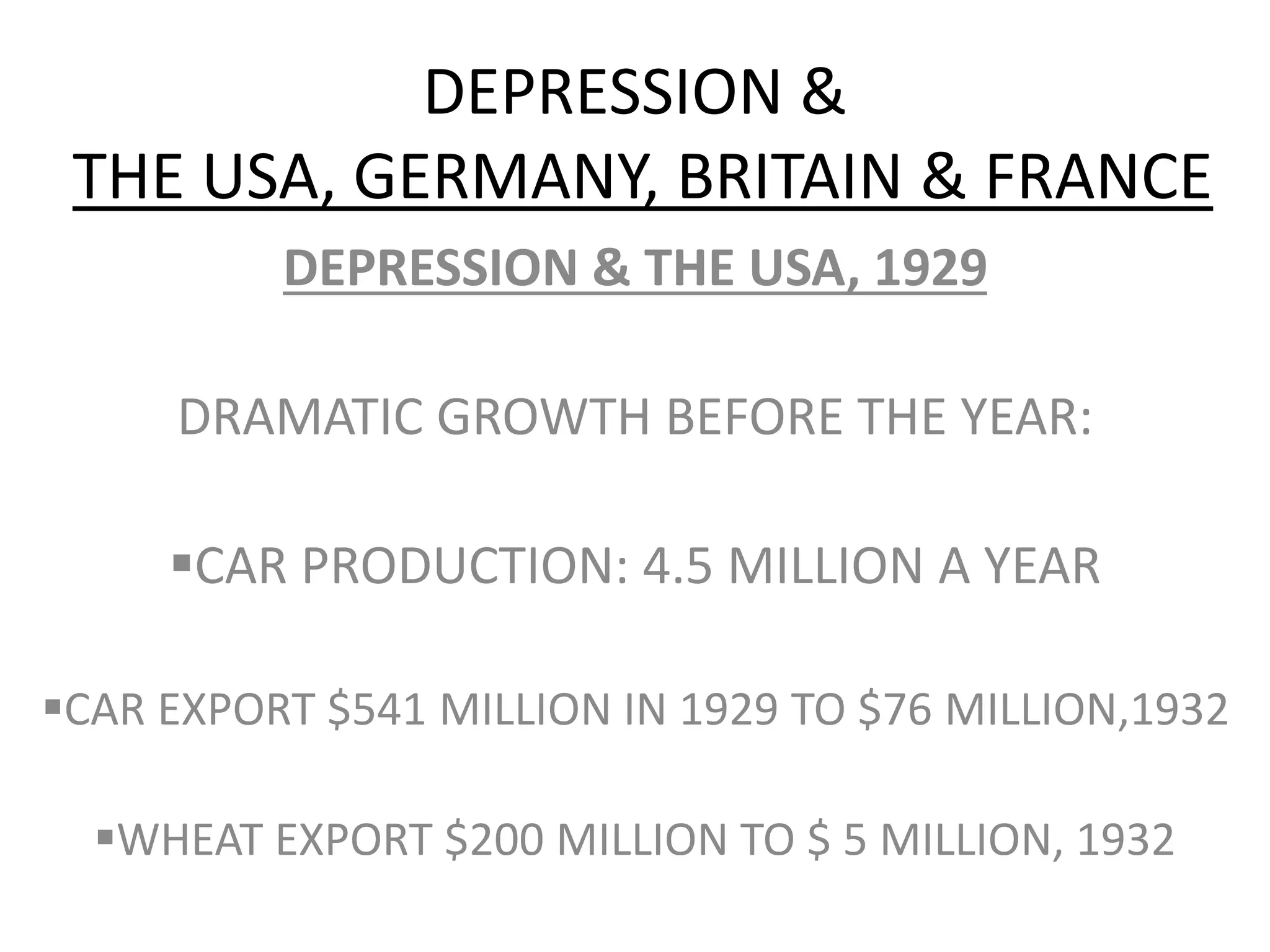 Great depression & international politics | PPTX