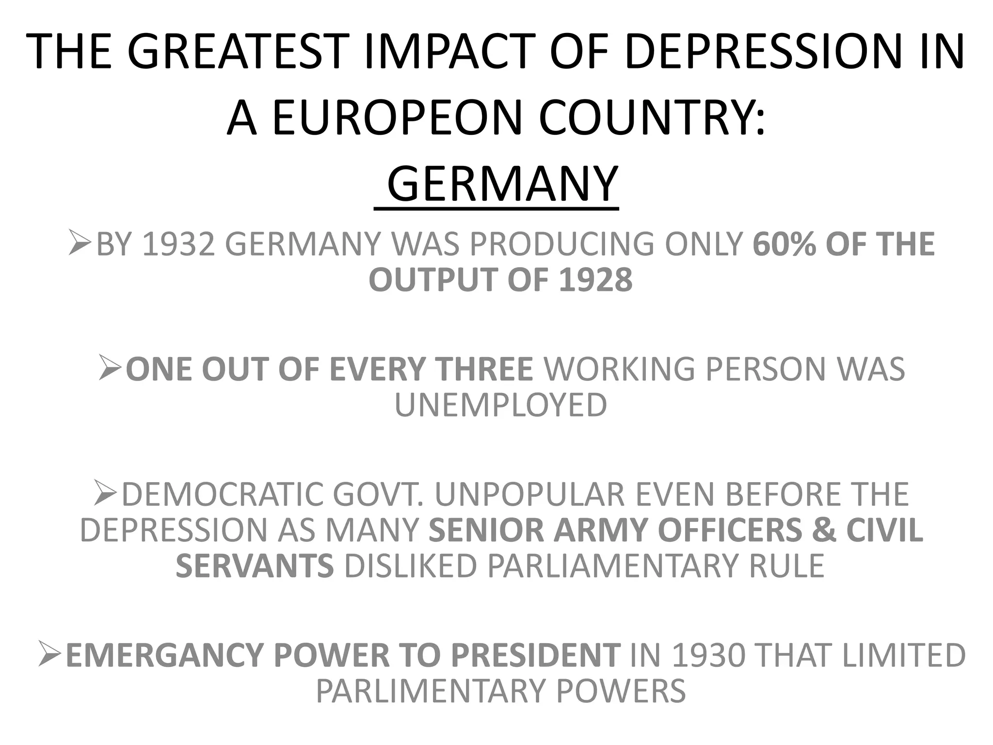 Great depression & international politics | PPTX