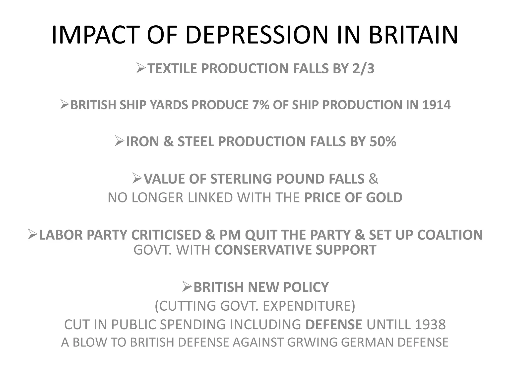 Great depression & international politics | PPTX