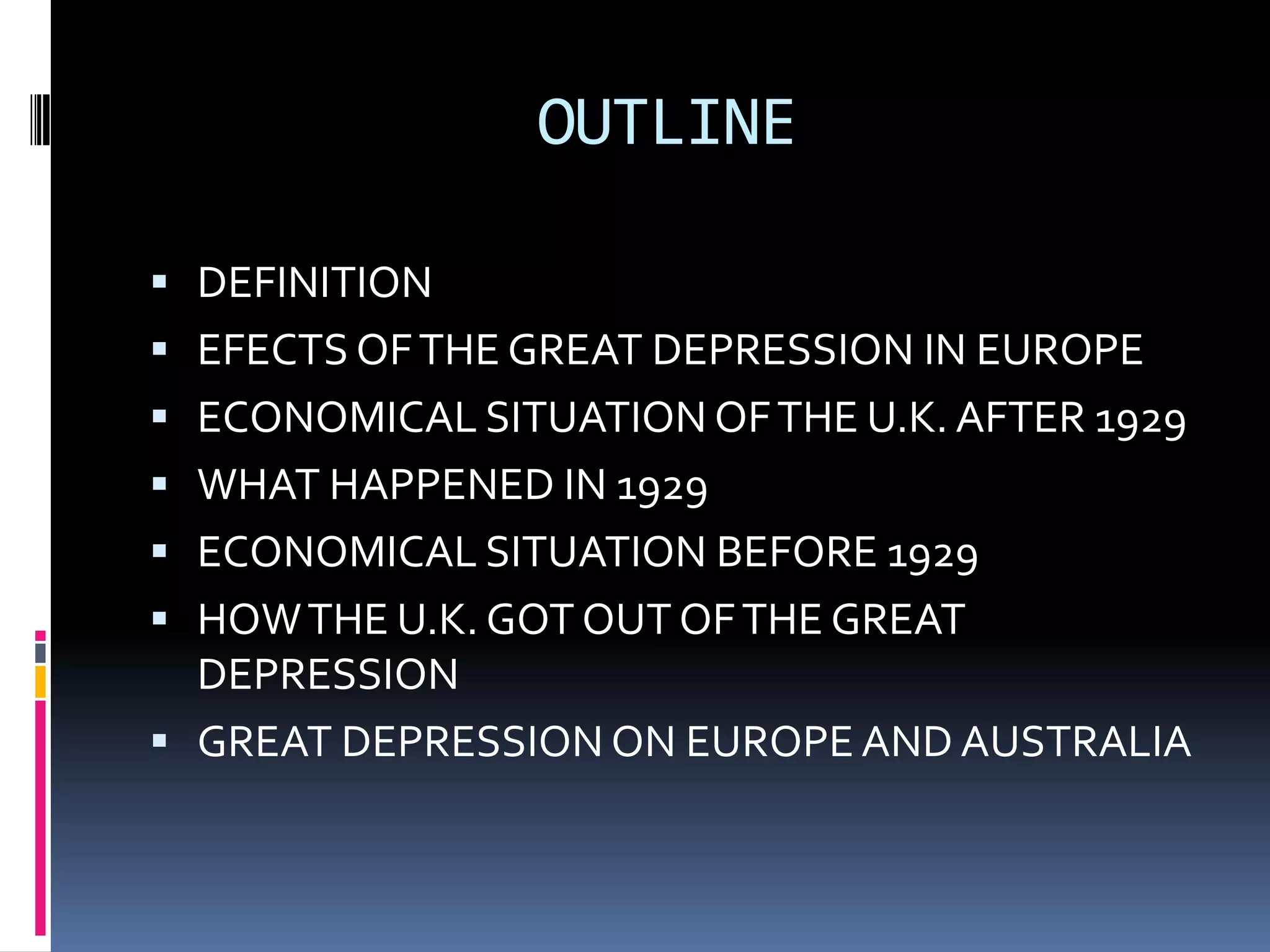 PPT - Great Depression in Europe - IIA2 | PPTX