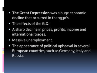 PPT - Great Depression in Europe - IIA2 | PPTX