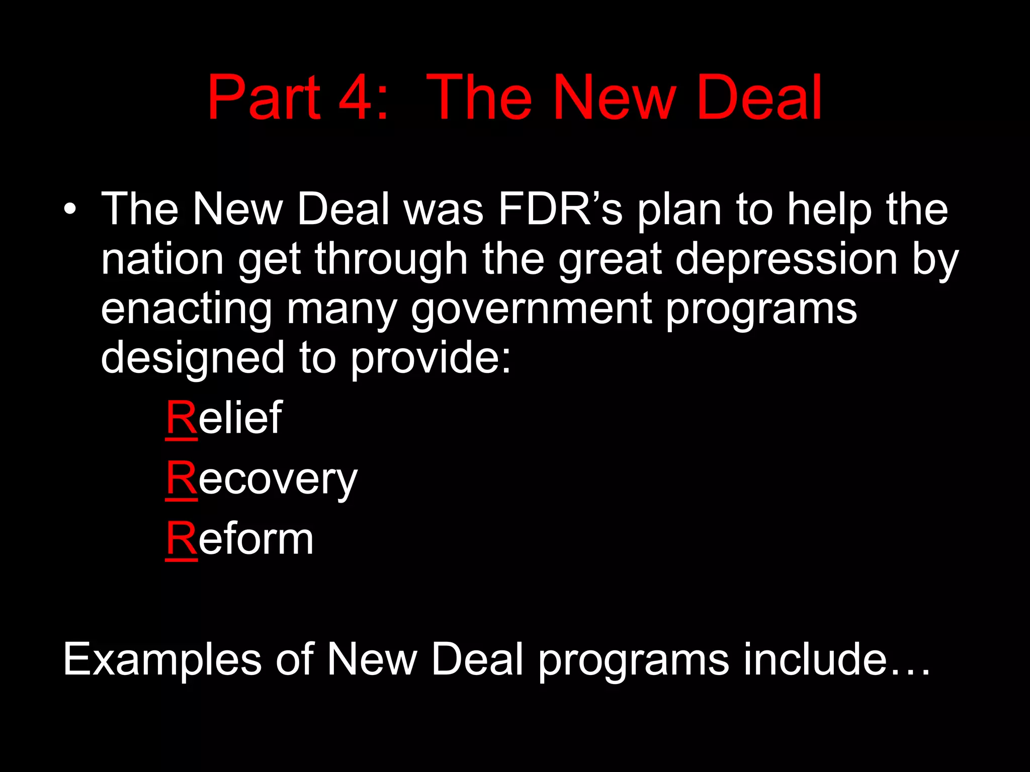 Great depression new deal | PPT