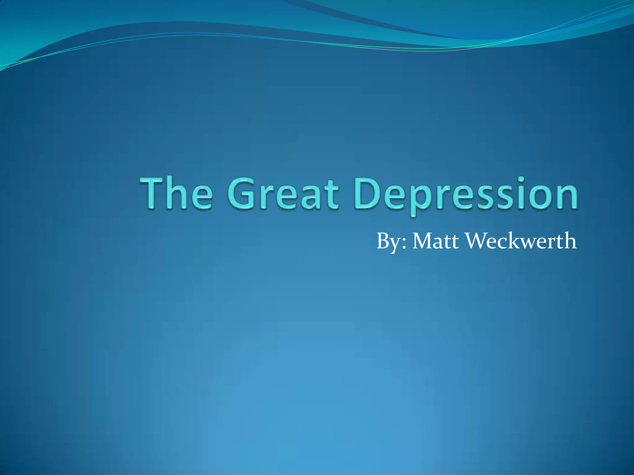 Great depression powerpoint | PPT