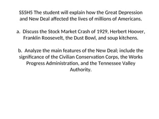 The Great Depression Powerpoint 1929-1940 | PPT