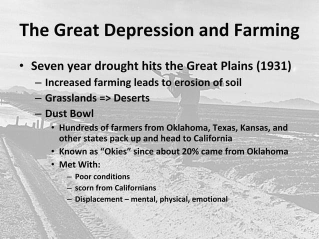 Great depression ppt | PPT | Agriculture | Industries