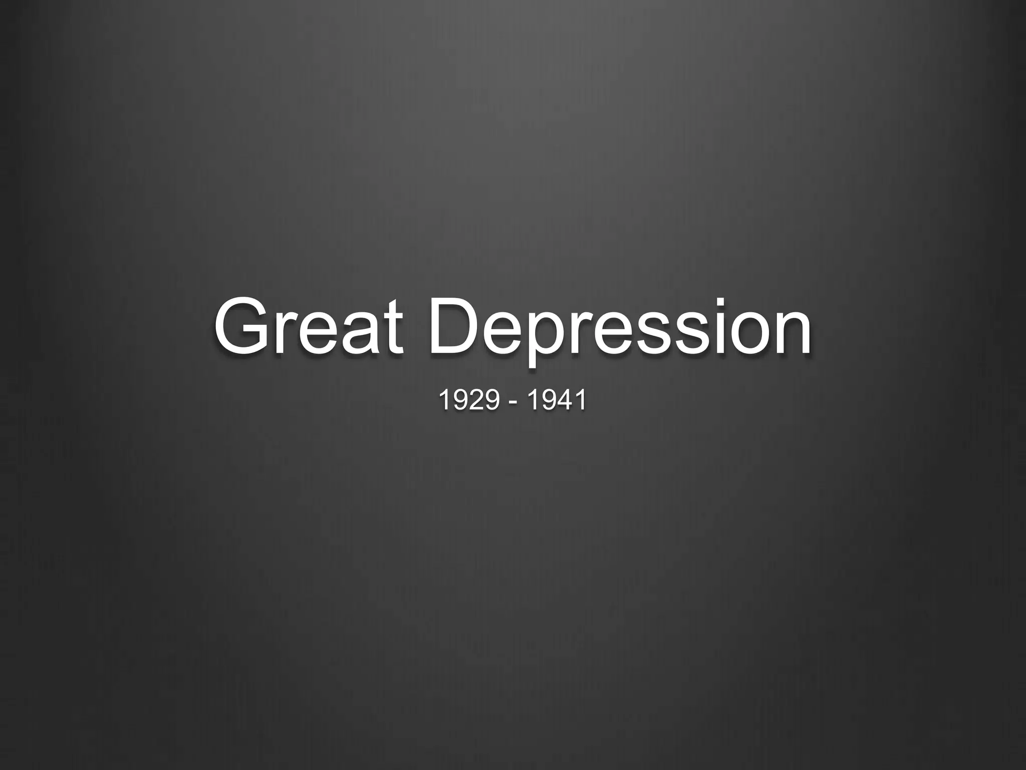 Great depression presentation a c 2015 | PPT | Free Download