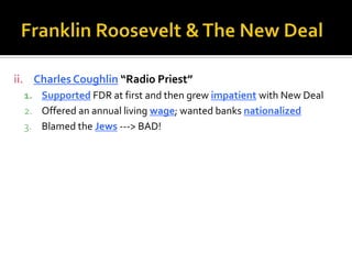 FDR and the New Deal Notes | PPTX