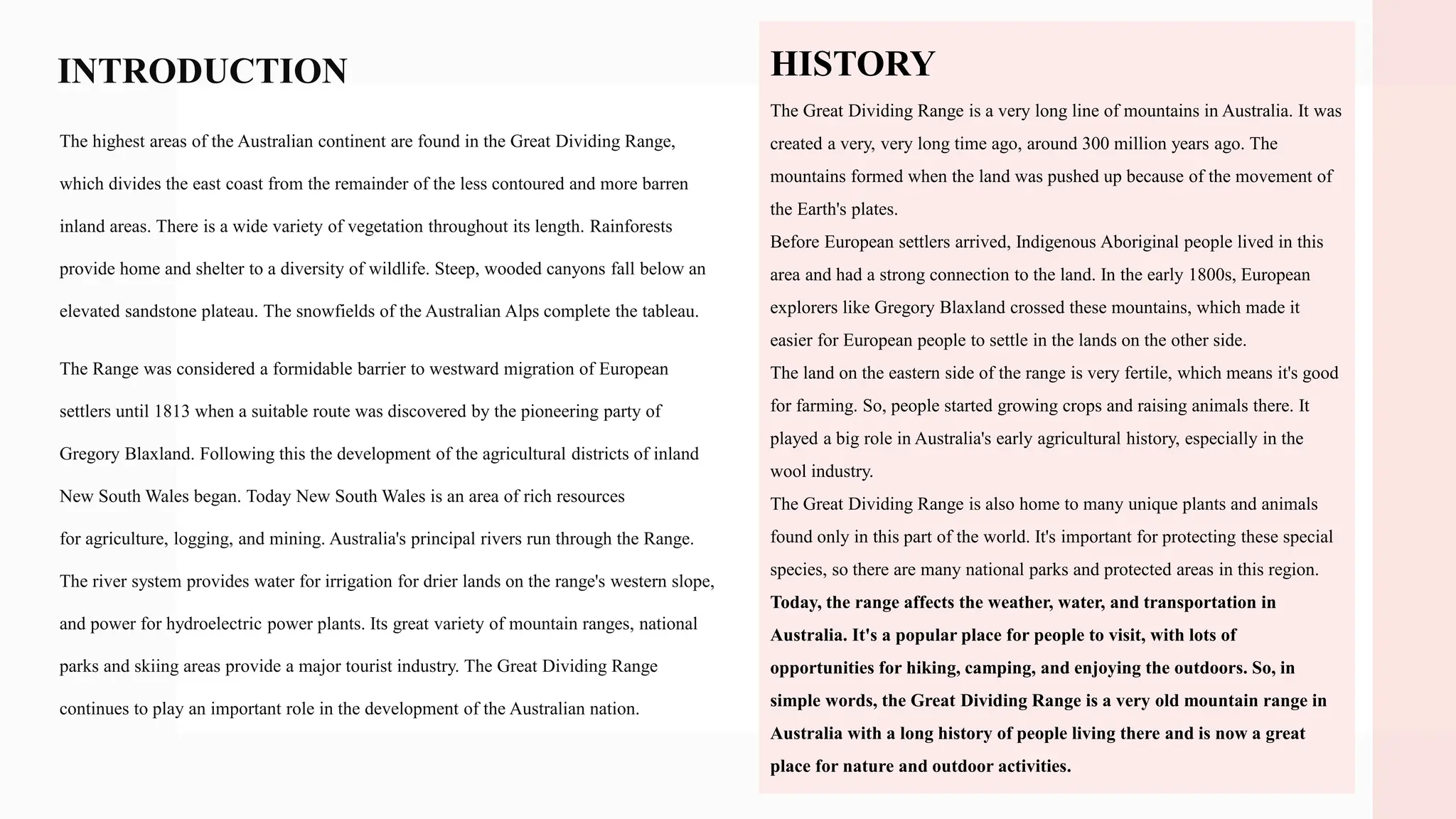 GREAT DIVIDING RANGE HIILL | PDF