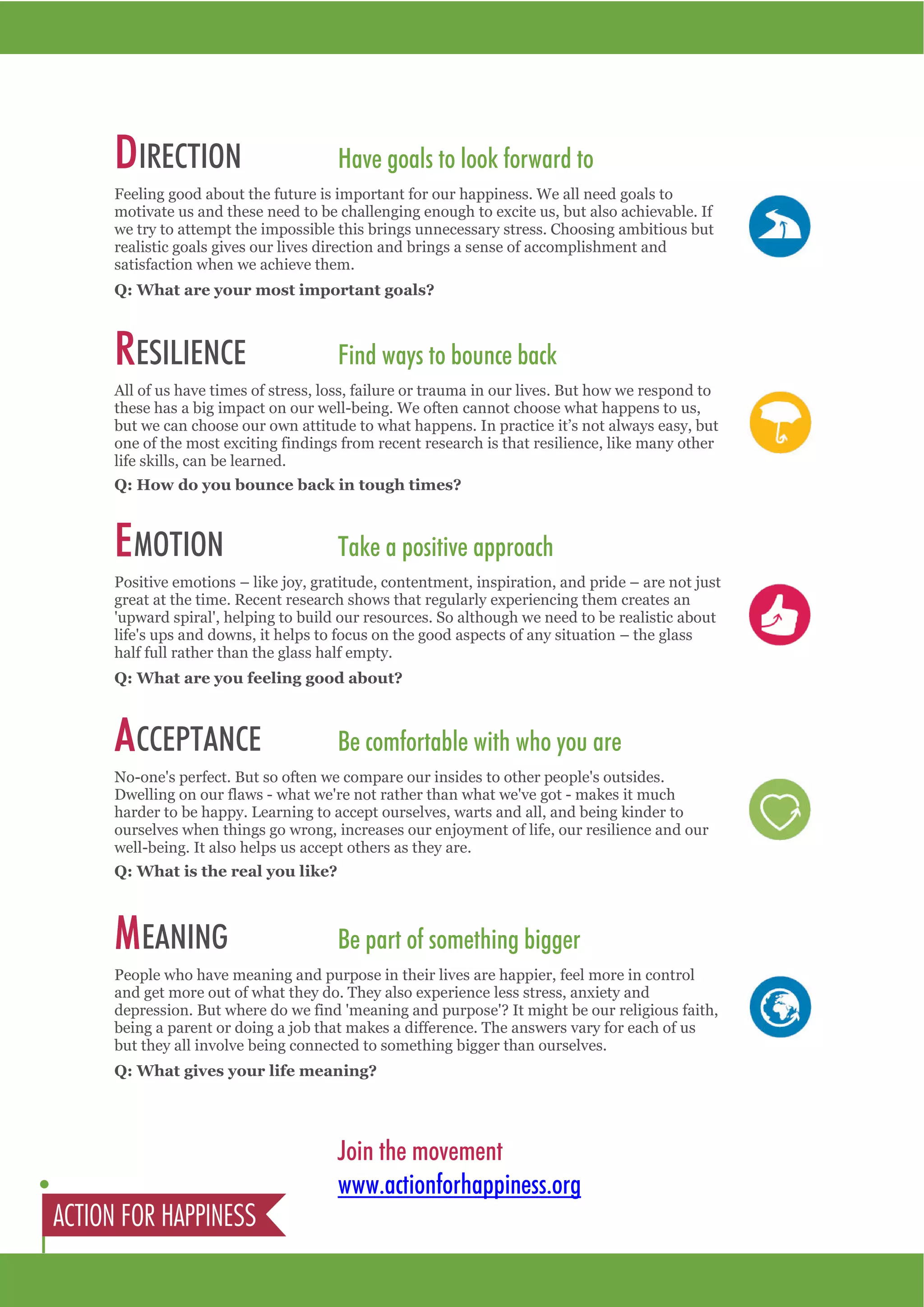 Ten Keys for a Happier Life | PDF