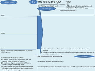 Great egg race | PPTX