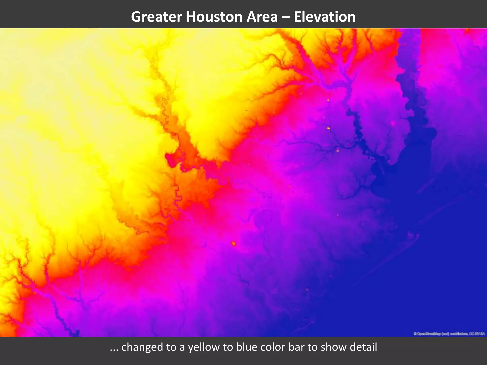 Greater Houston Area Elevation Analysis | PPTX