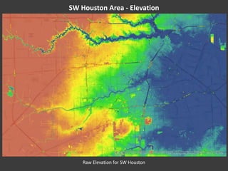 Greater Houston Area Elevation Analysis | PPTX | Geography | Science