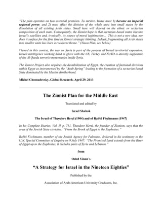 Greater israel | PDF