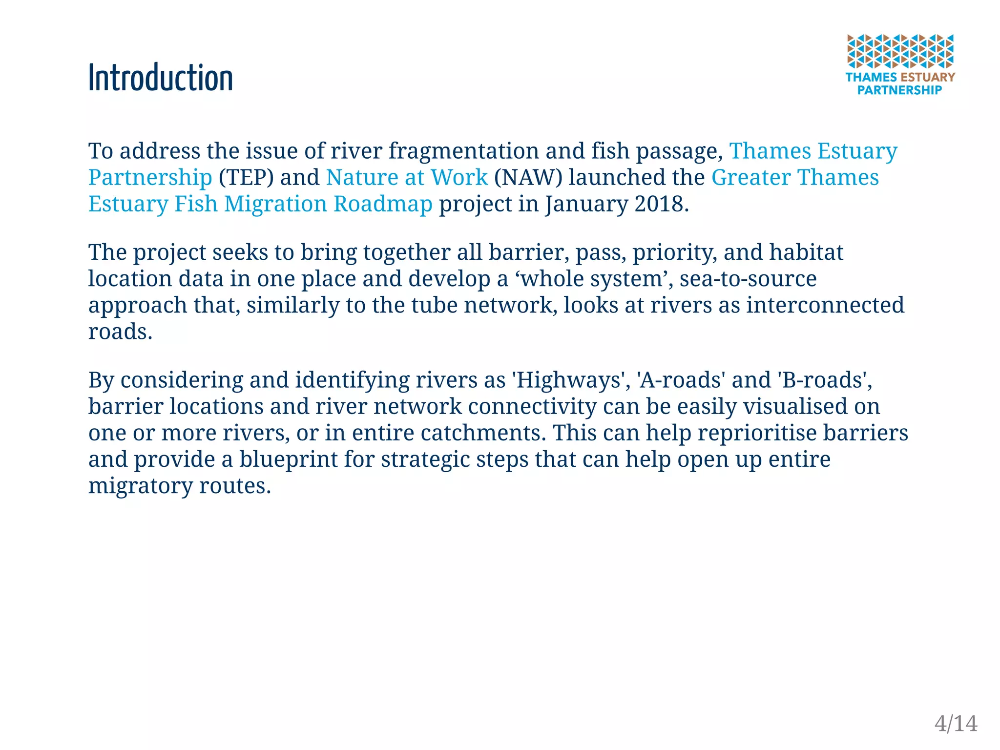 Greater thames estuary fish migration roadmap | PPT