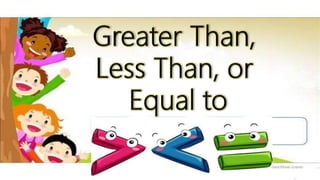 Greater Than, Less Than, or Equal To | PPT
