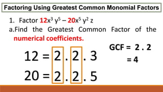 Greatest Common Monimial Factor.pptx