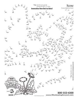 Greatest Dot-to-Dot Adventure Book 1 sample puzzle | PDF