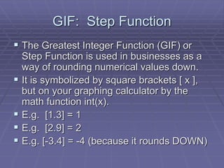 Greatest integer function | PPT