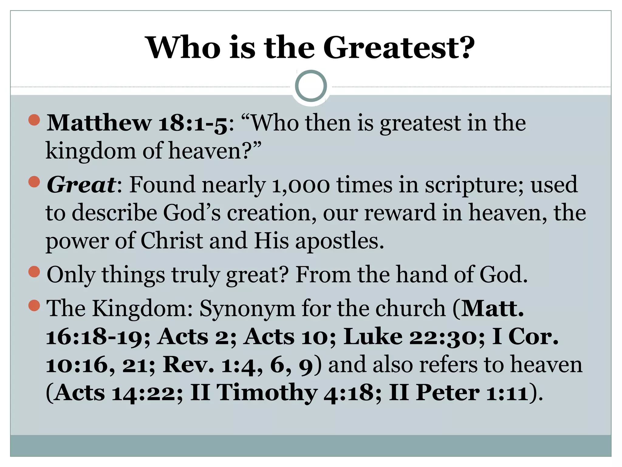 Who Is the Greatest? | PPT