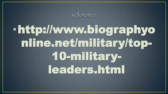 Greatest military leaders of all time part 1 | PPT