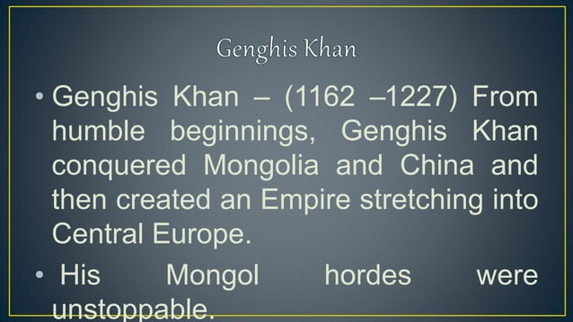 Greatest military leaders of all time part 1 | PPT