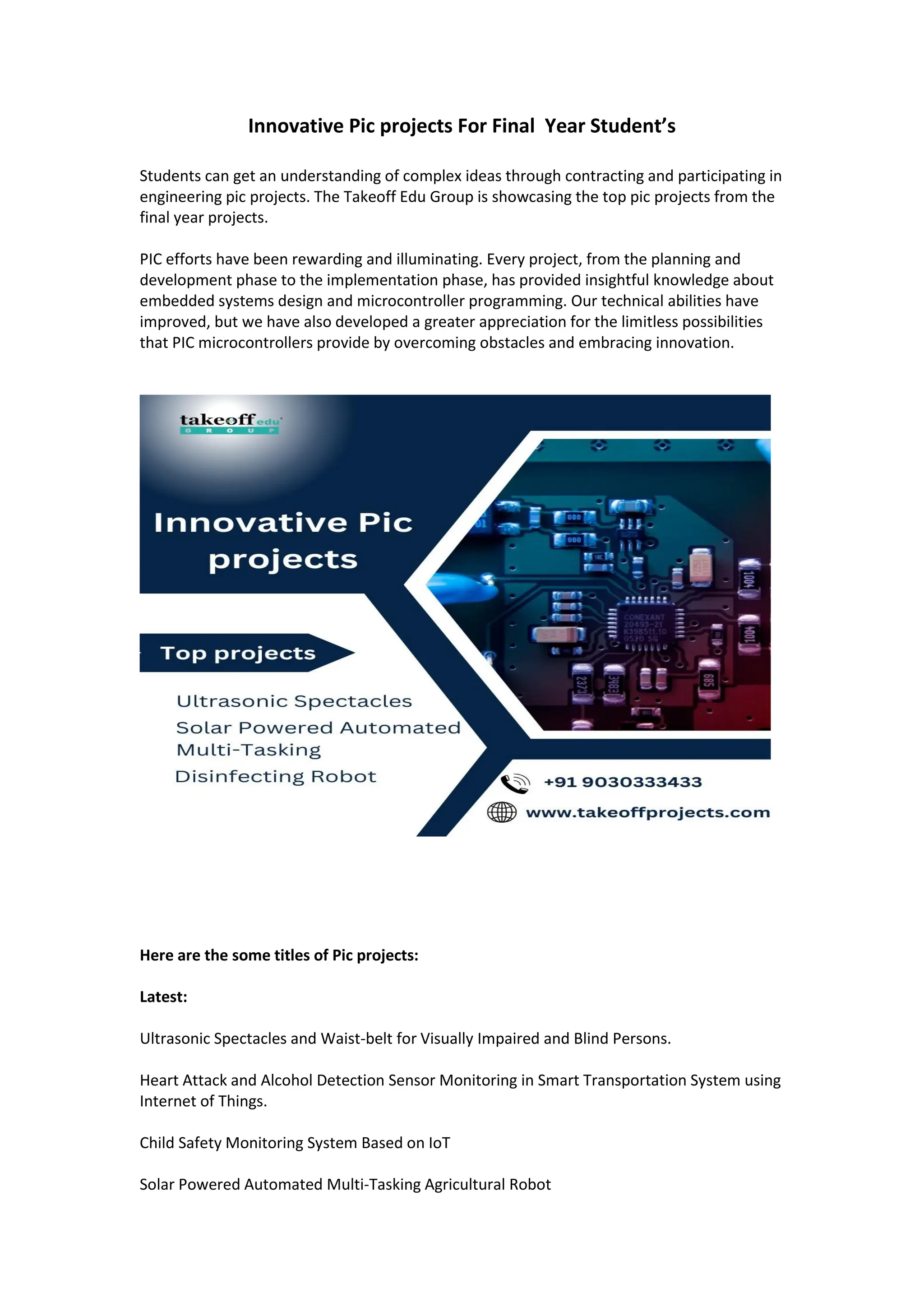 Greatest Pic projects For Final Year Student.pdf