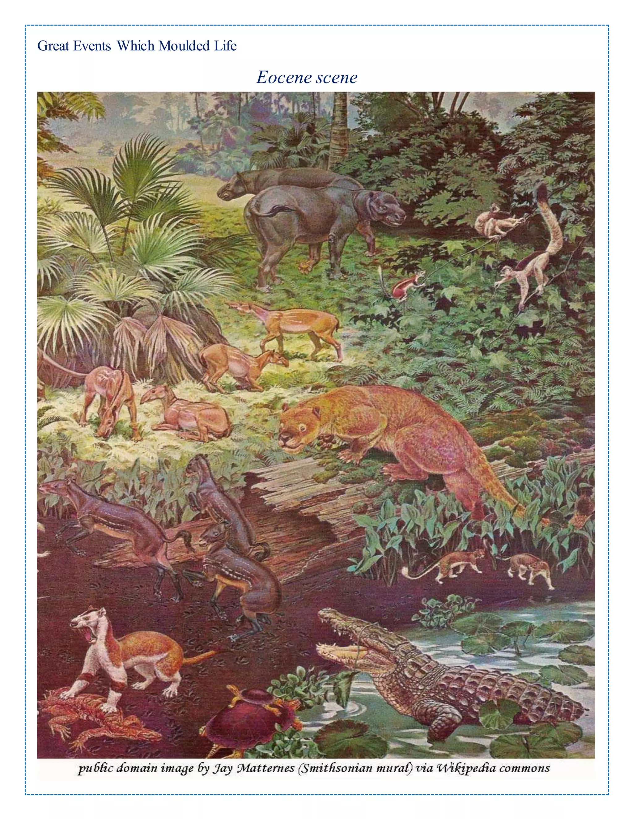 Great events which moulded life tertiary period paleogene -pictures ...