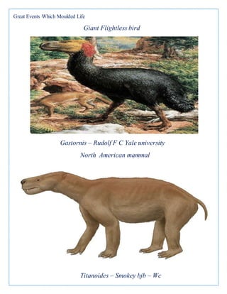 Great events which moulded life tertiary period paleogene -pictures ...